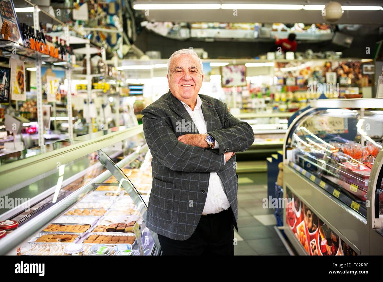 France, Rhone, Lyon, Bahadourian grocery store, Armand Bahadourian ...