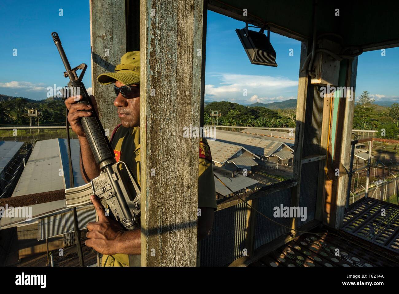 Prison Guard Tower With Rifles Prison Guard Tower With Rifles