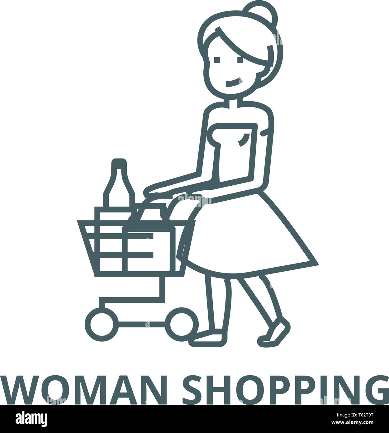 Girl Shopping Icon