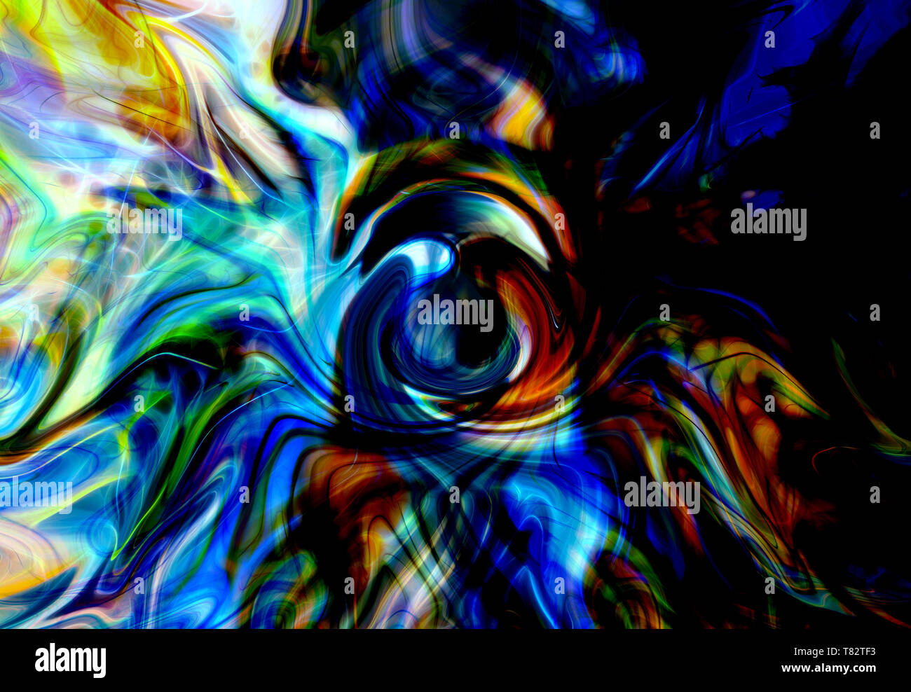 abstract background with swirling movements in elemental structure ...