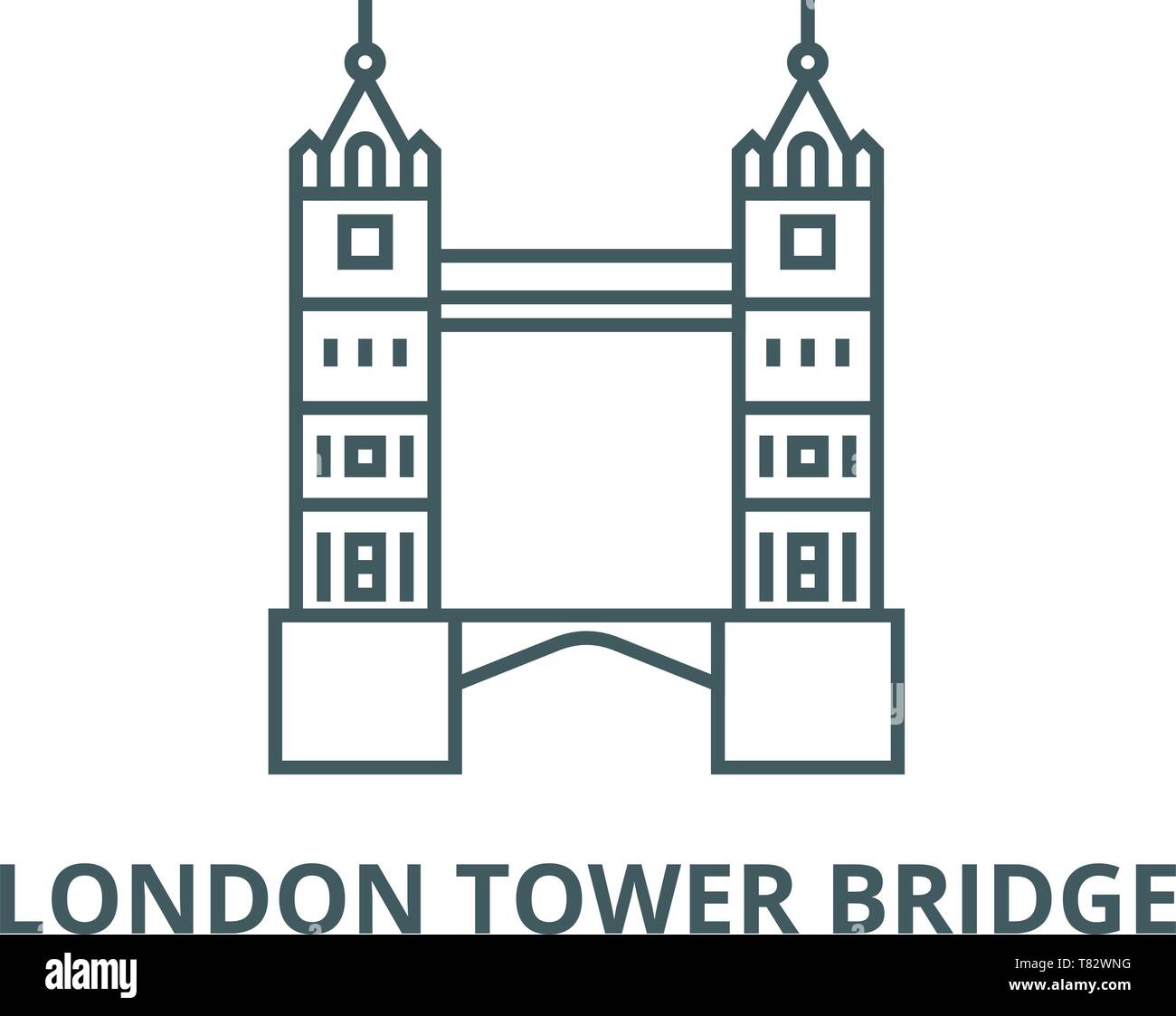 Tower Bridge Outline