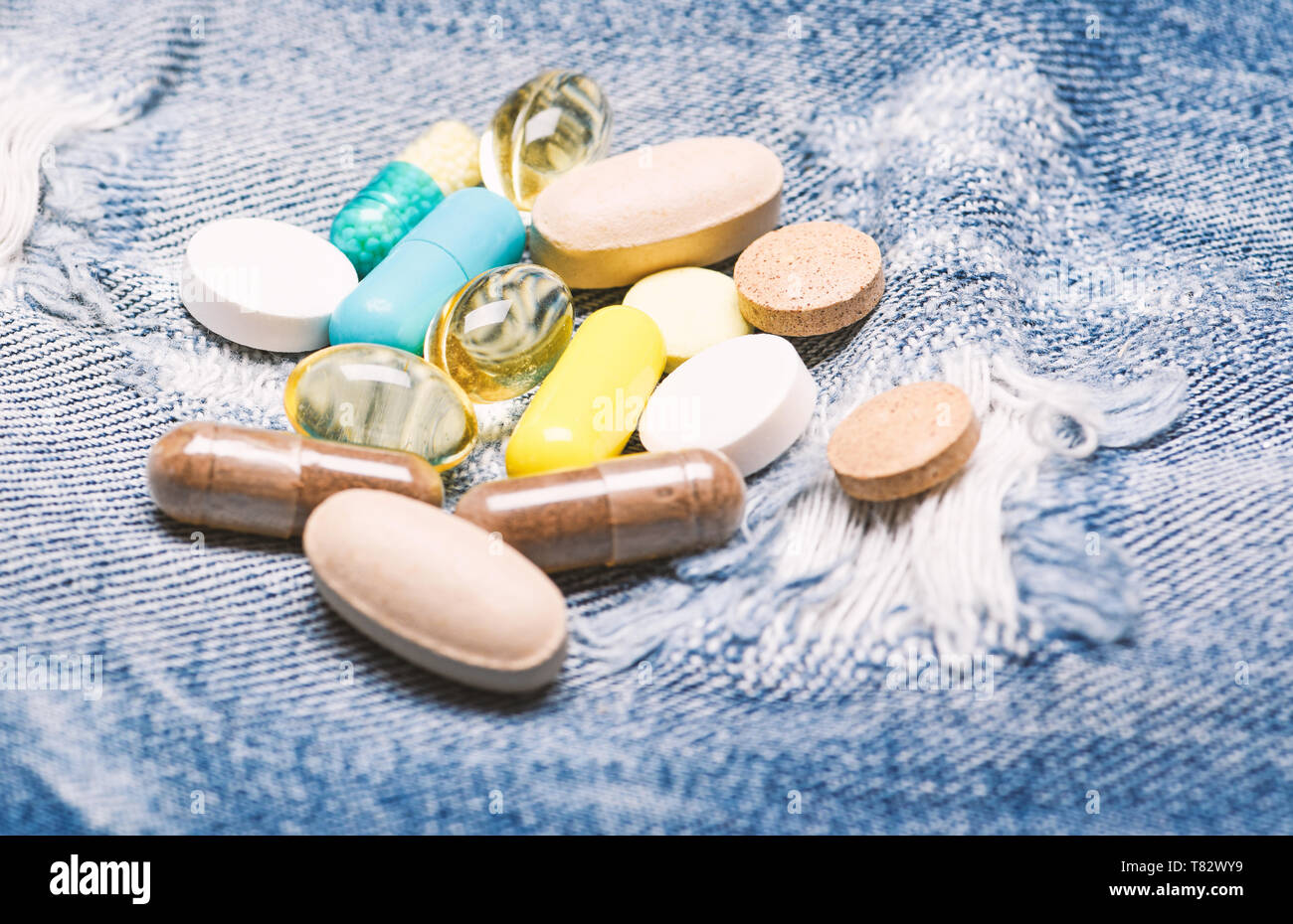 Health care and illness. Dose and addiction. Drug addiction. Medicine ...