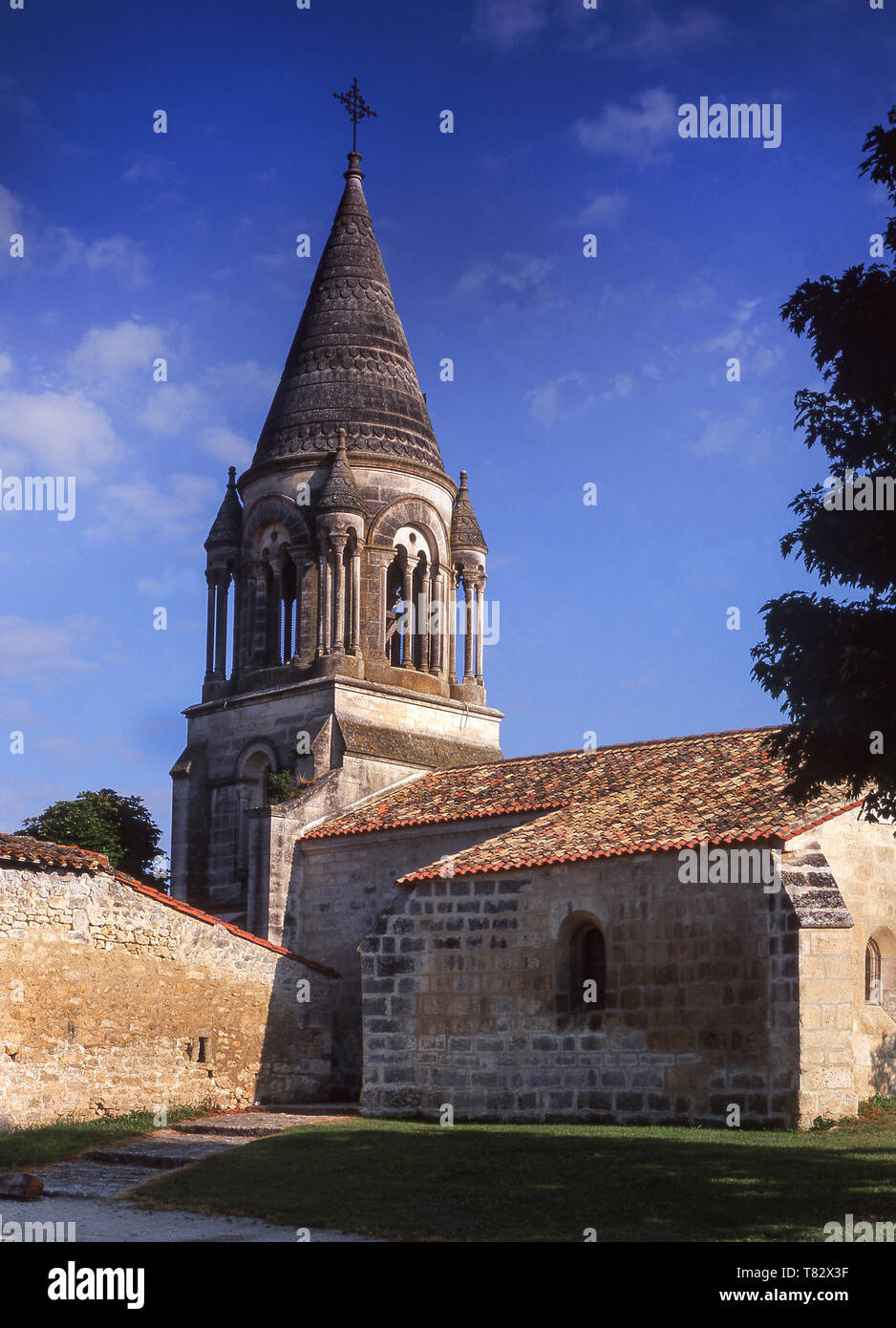 Church in the small village of Vaeuil and Gipet in the Dept.of Charente ...