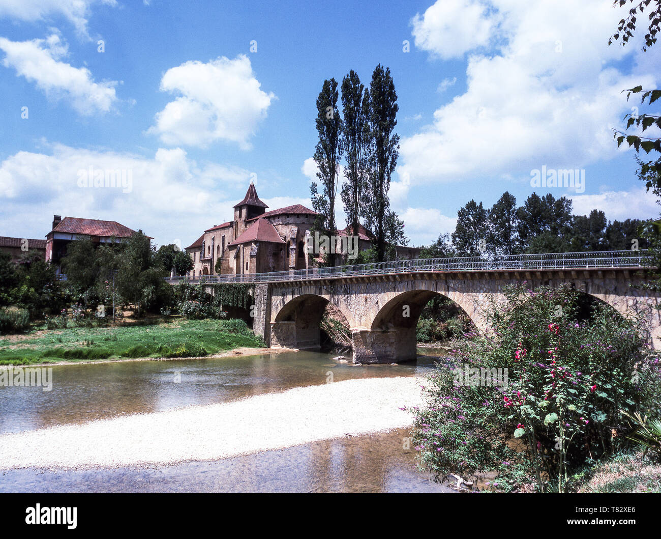 St Sever de Rustan,Romanesque Abbey of 1028 AD.Dept Hautes-Pyrenees ...