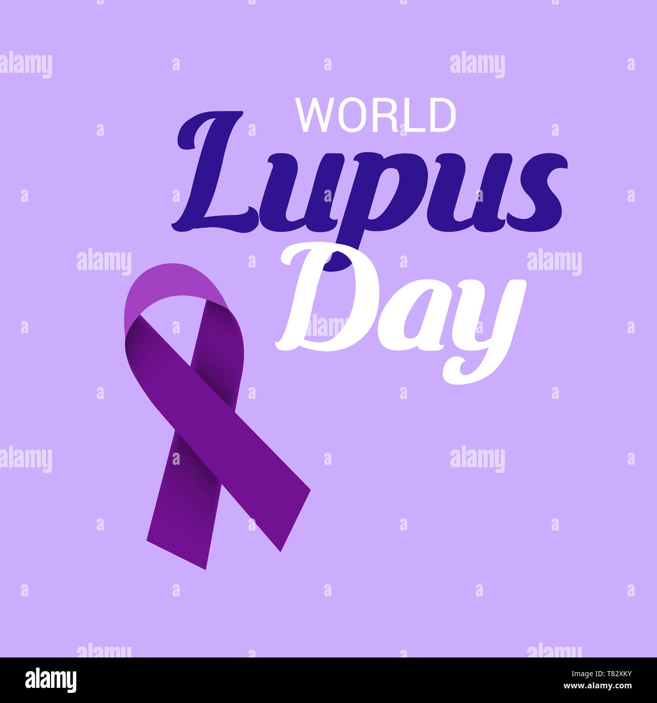 Vector illustration of a Background for World Lupus Day Stock Photo - Alamy