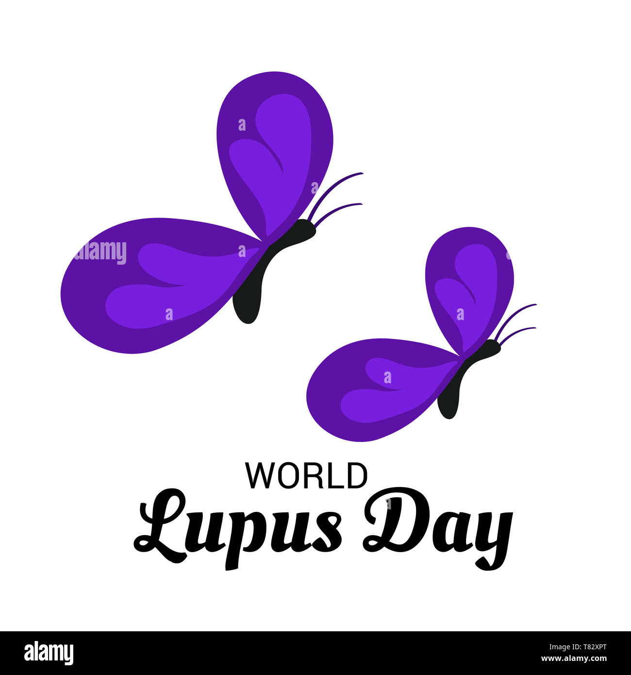 Vector illustration of a Background for World Lupus Day Stock Photo - Alamy