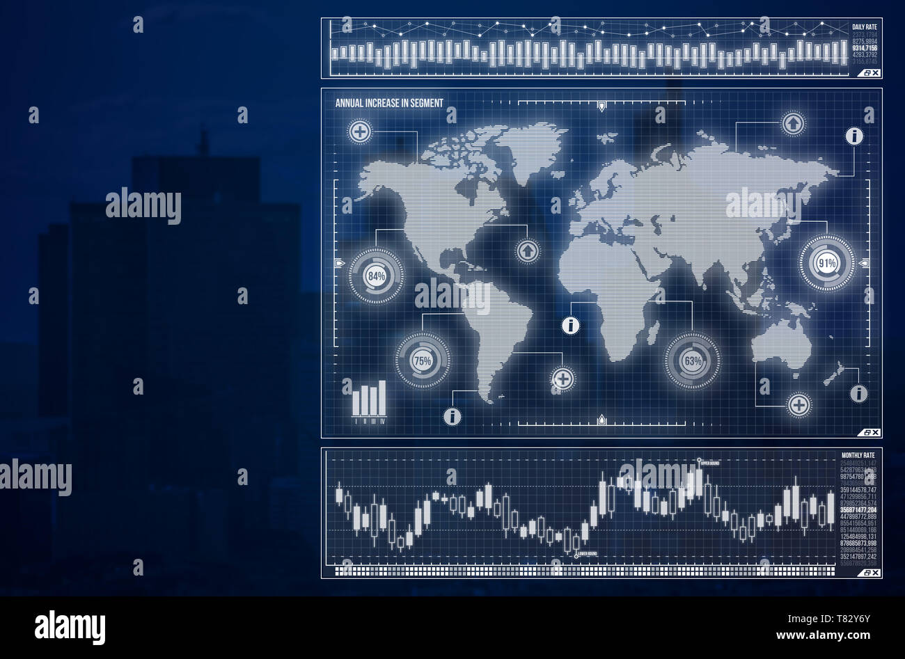 Global network connection. World map concept of global business Stock ...