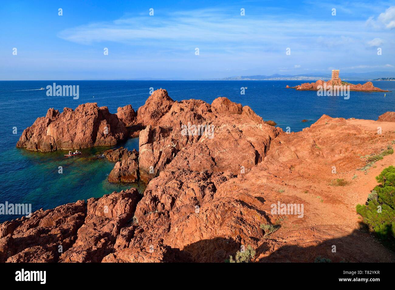 France, Var, Agay area next to Saint Raphael, Massif de l'Esterel ...