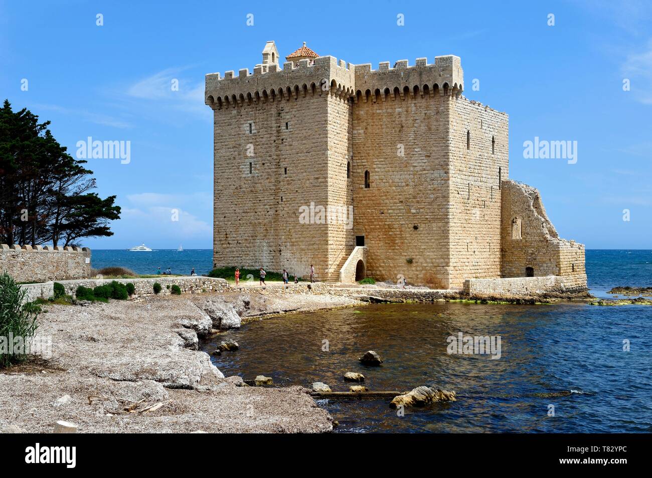 France, Alpes Maritimes, Lerins Islands, Saint Honorat island, Abbey of ...