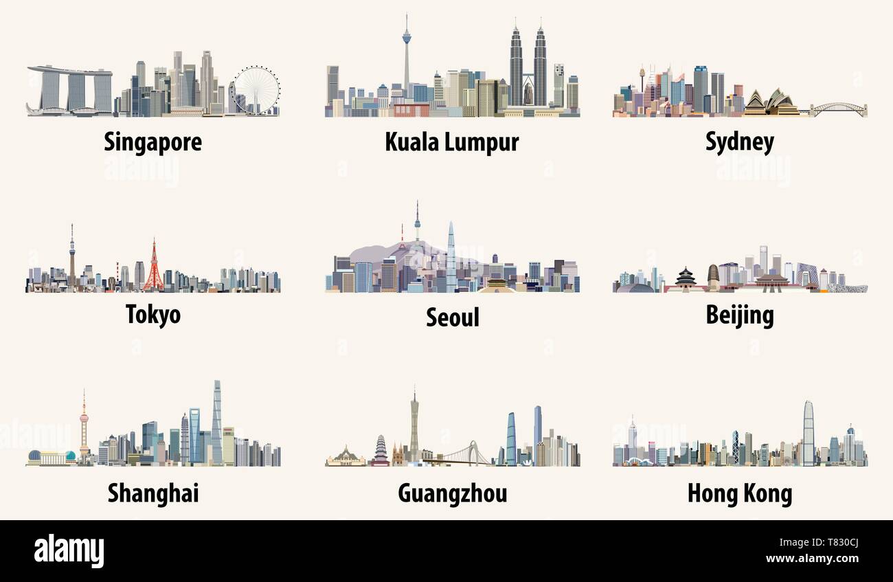 Skyscrapers twin towers architecture architectural Stock Vector Images ...