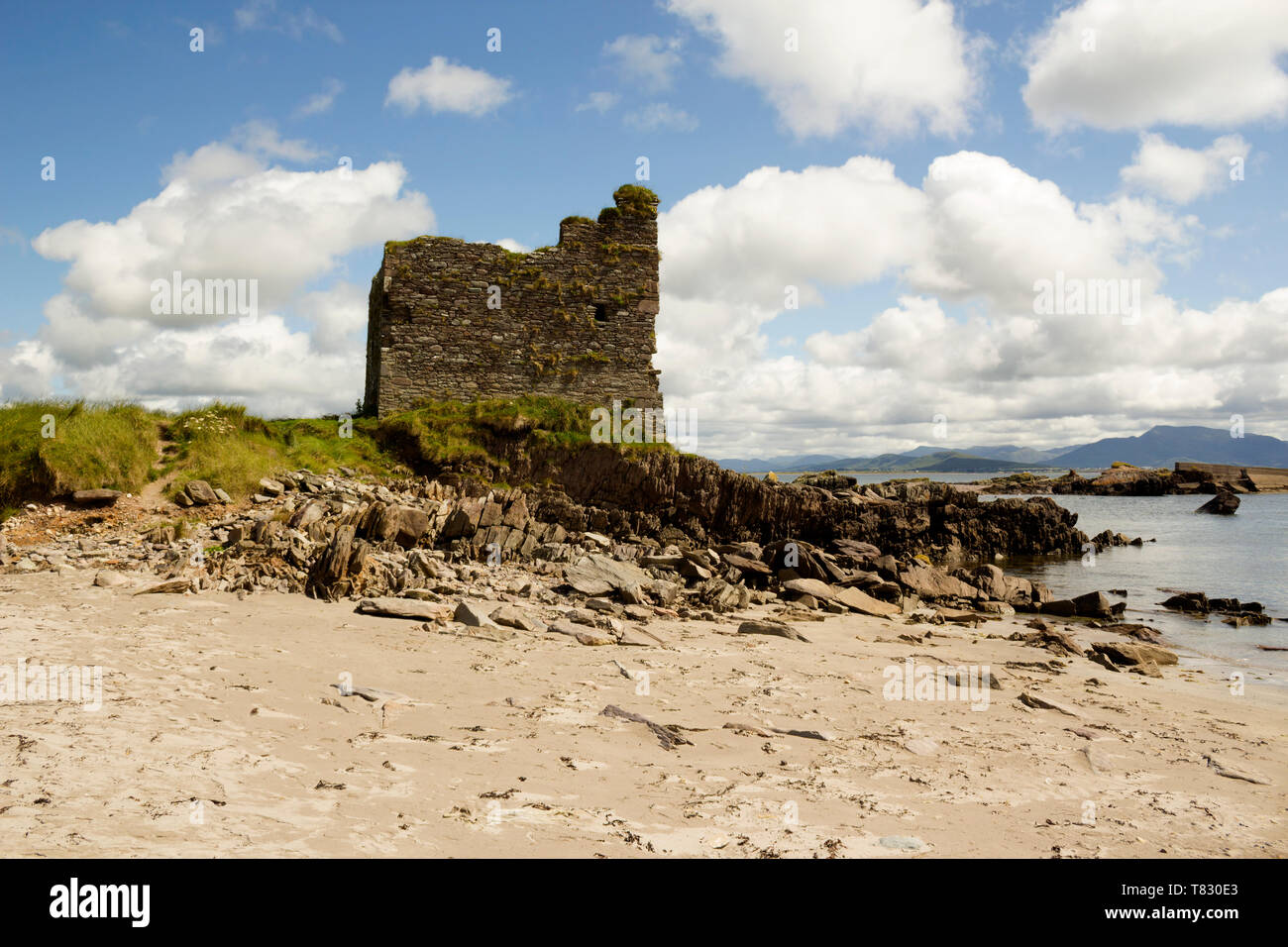 Remains of a McCarthy Castle in Ballingskelligs,County Kerry,Ireland ...