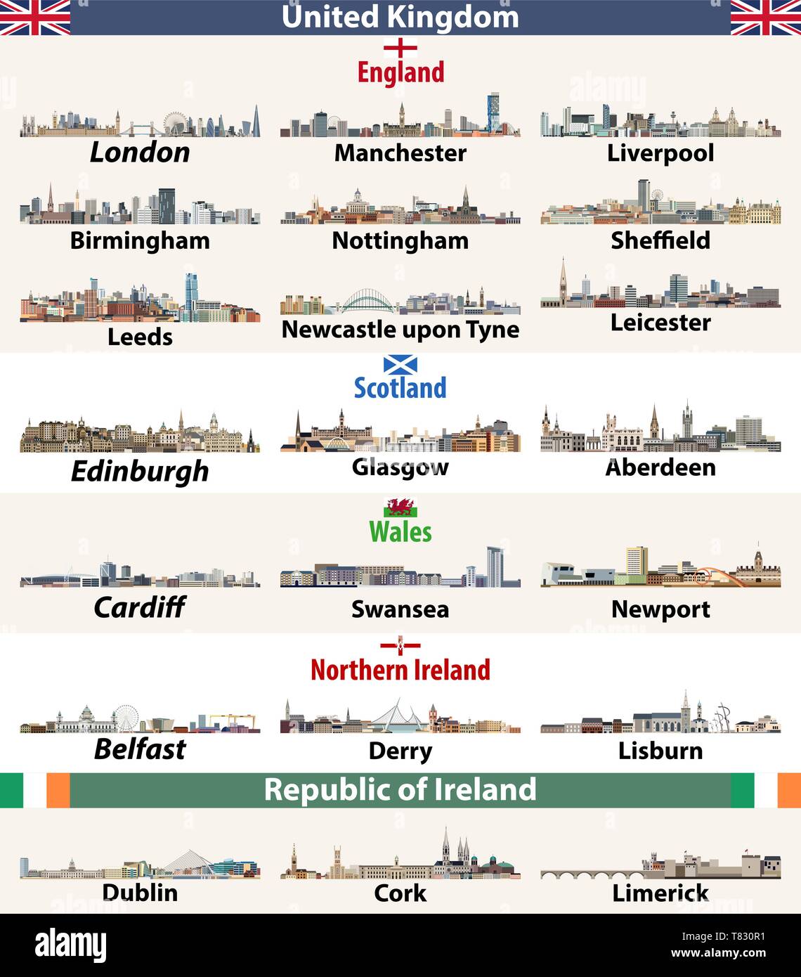 Sheffield city skyline silhouette vector hi-res stock photography and ...