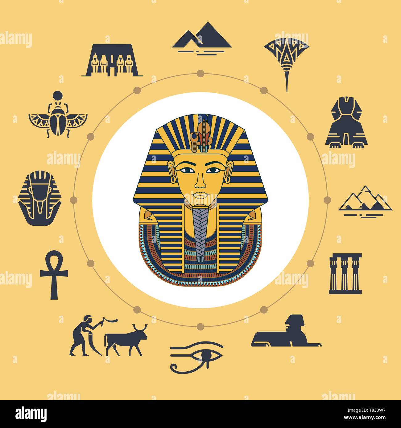 Pharaoh ramses ii mummy Stock Vector Images - Alamy