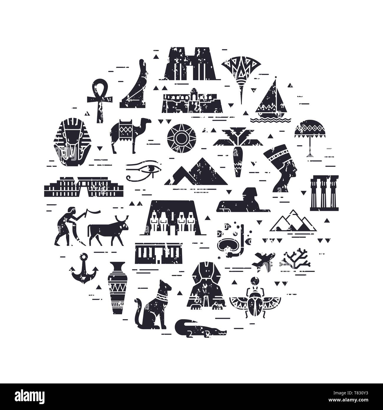 Sun temple of ramses ii Stock Vector Images - Alamy