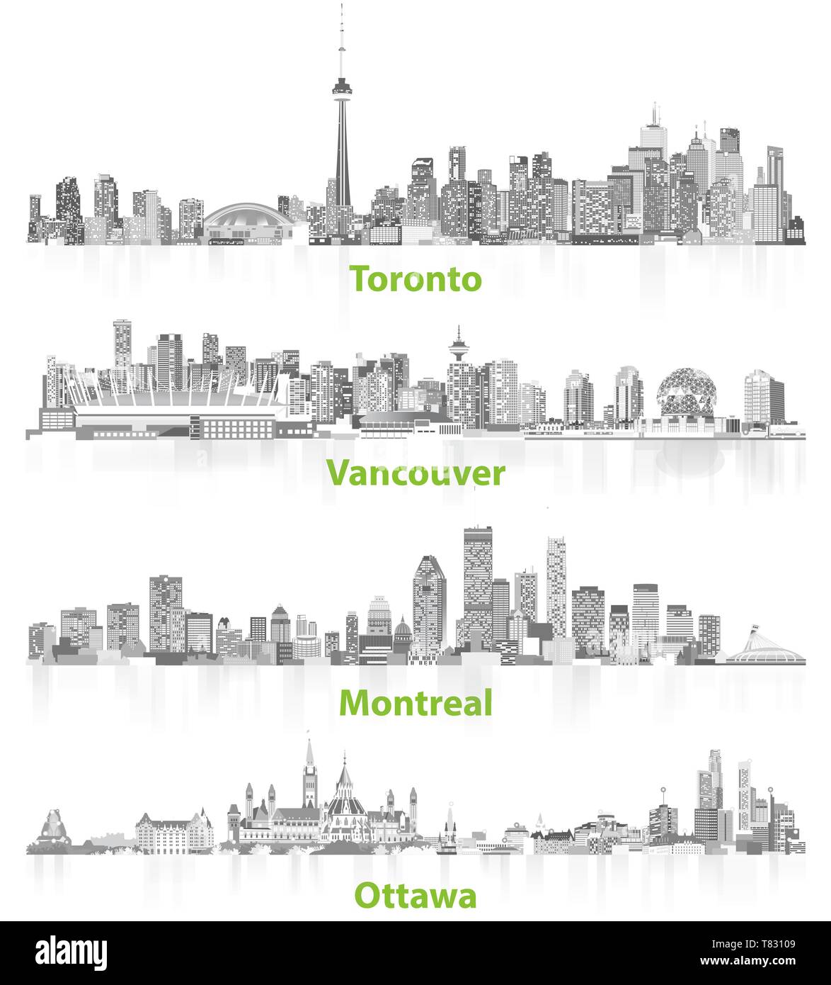 Downtown toronto map hi-res stock photography and images - Alamy