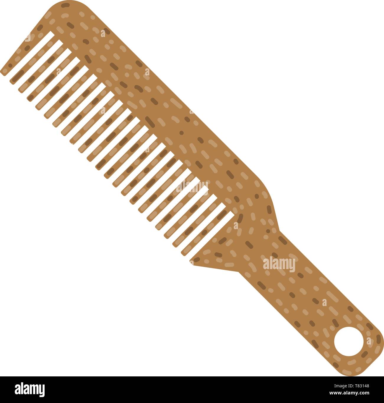 Hair Comb vector flat icon on white background Stock Vector Image & Art ...