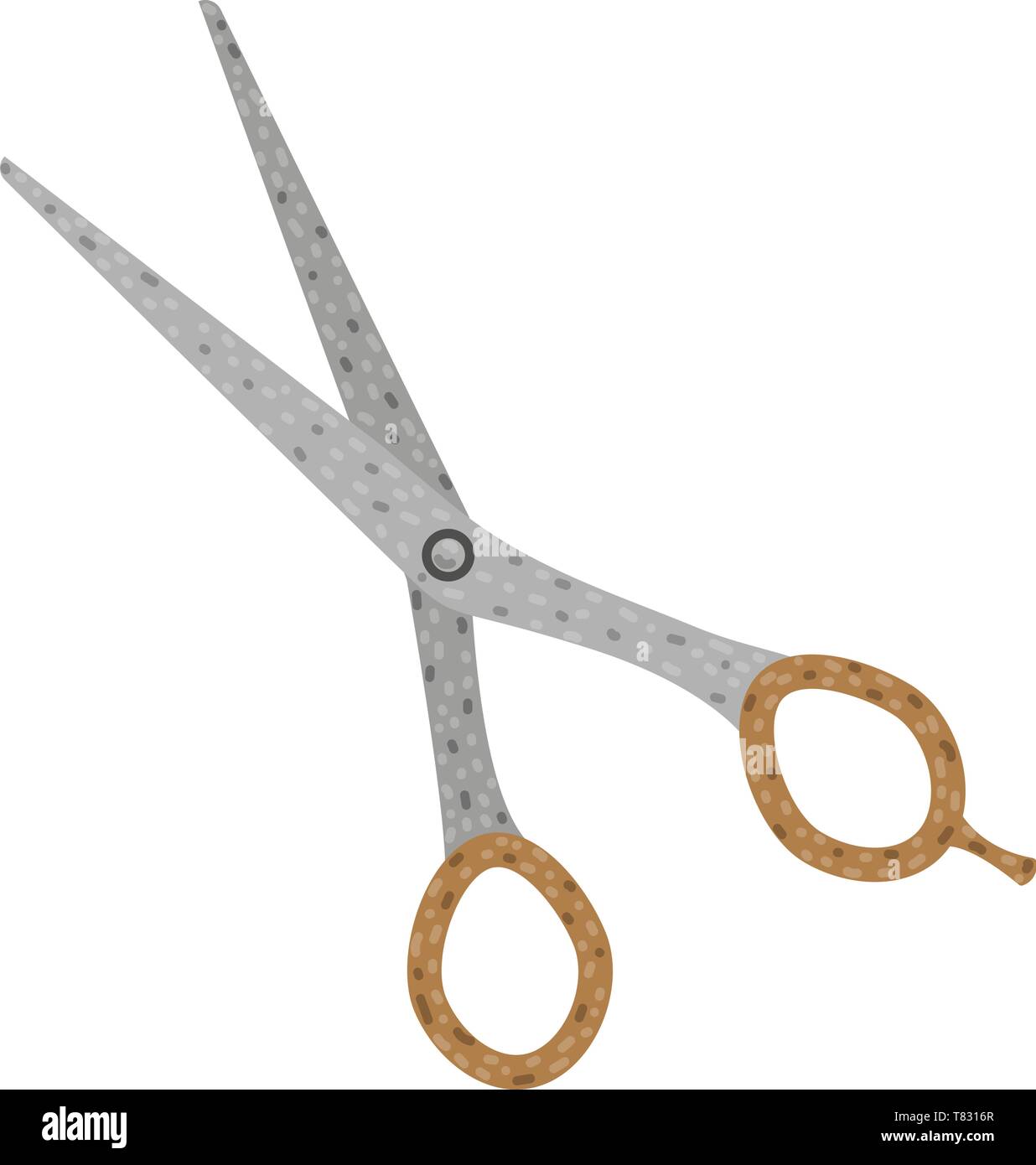 Scissors haircut vector flat icon on white background Stock Vector ...