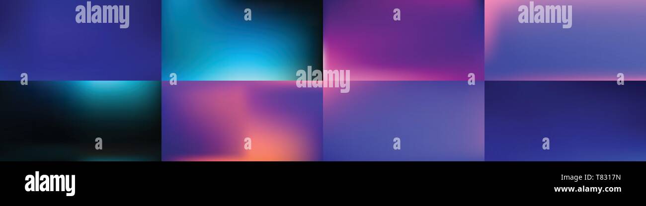 Smooth abstract colorful backgrounds set Vector design Stock Vector ...