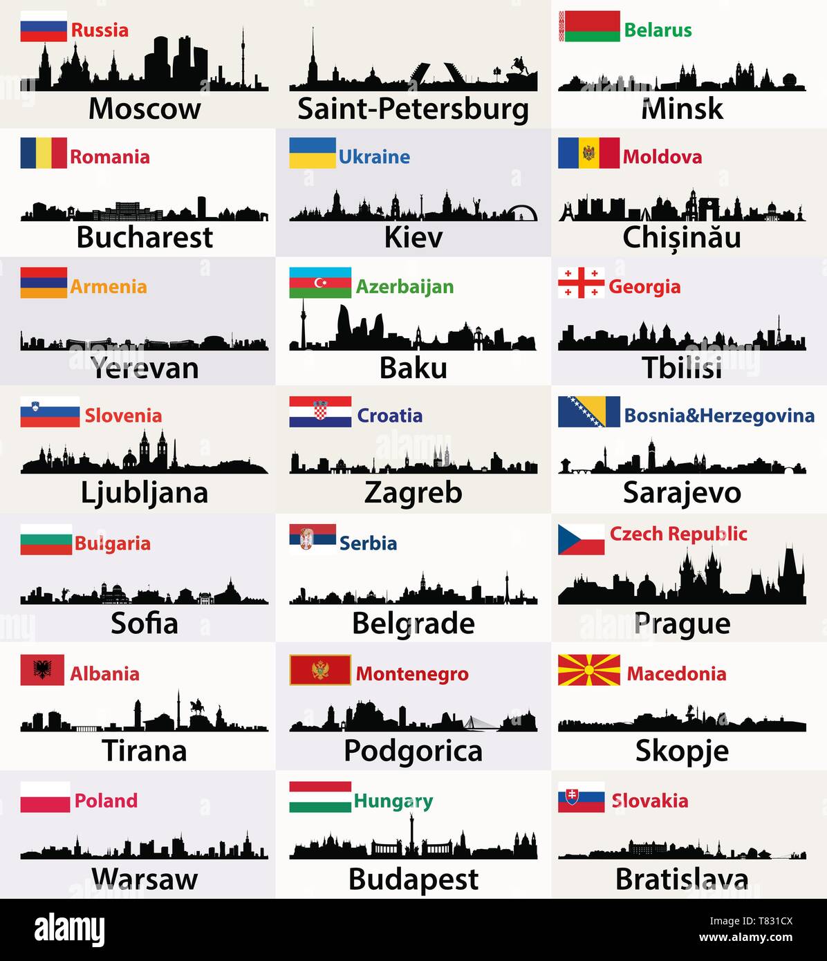 Tirana skyline Stock Vector Images - Alamy