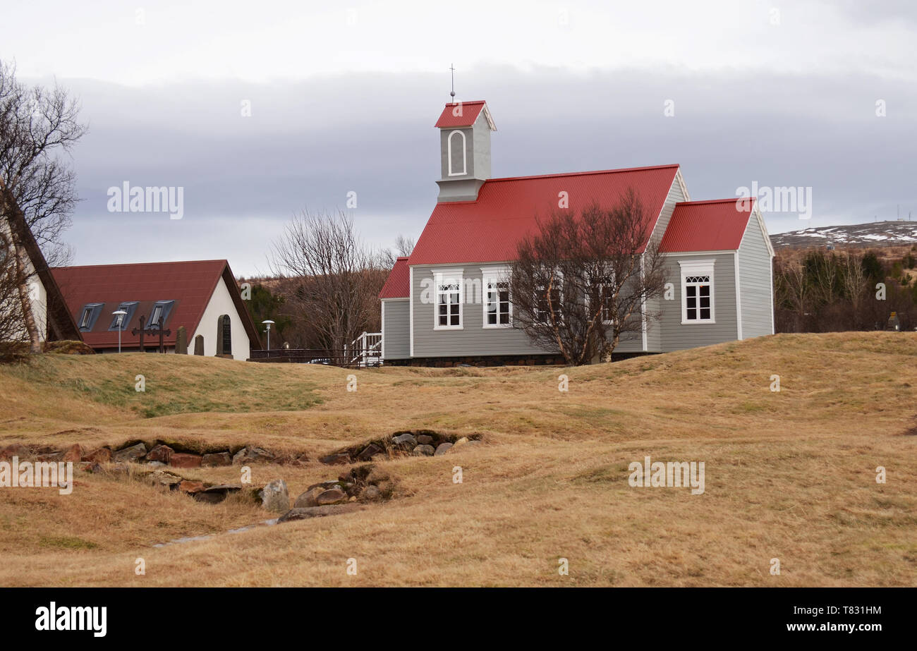 Hvalfjordur church hi-res stock photography and images - Alamy