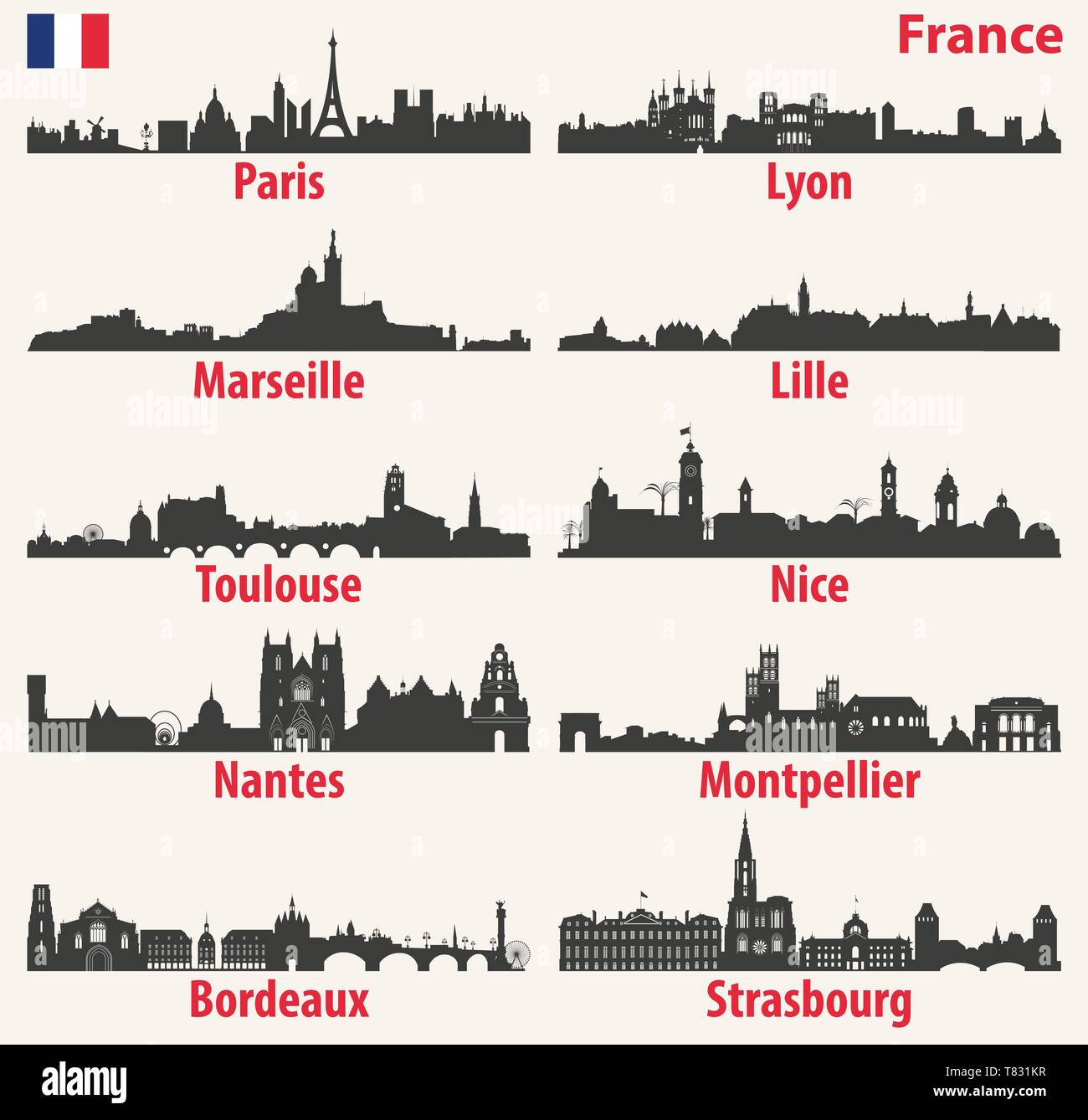 France vector vectors hi-res stock photography and images - Alamy