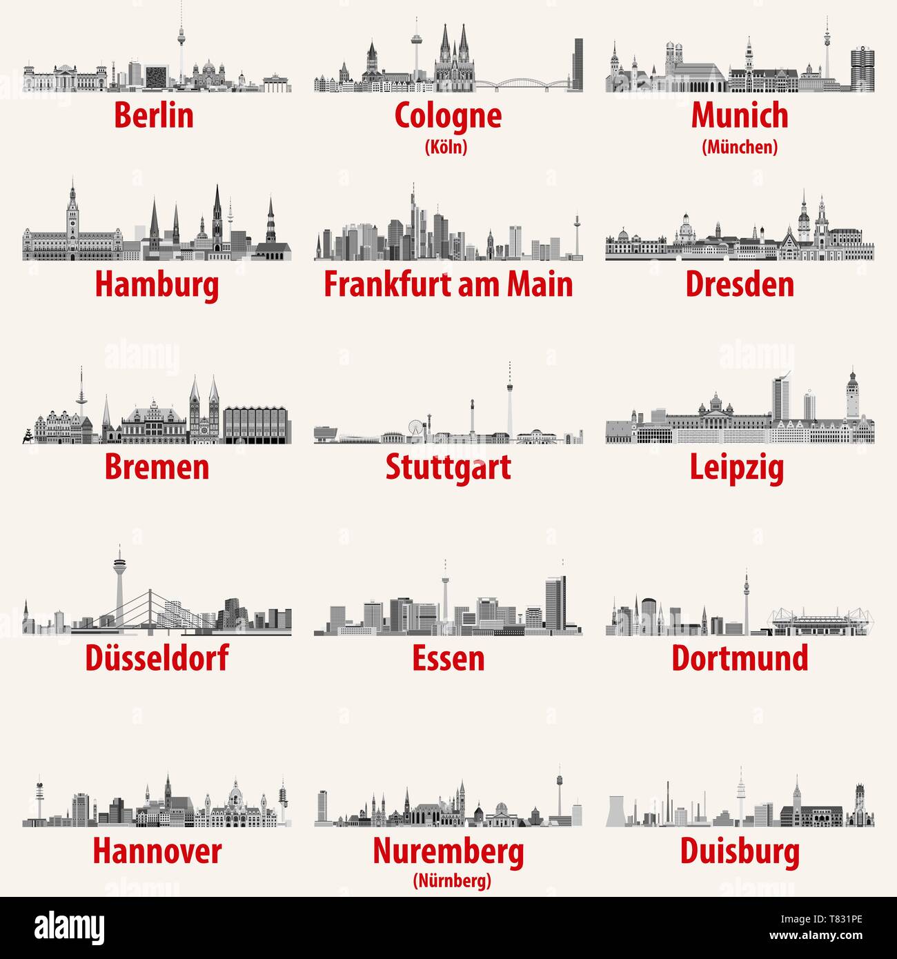 Hannover germany Stock Vector Images - Alamy