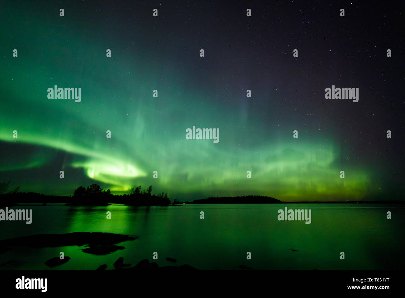 Beautiful scenic view aurora hi-res stock photography and images - Alamy