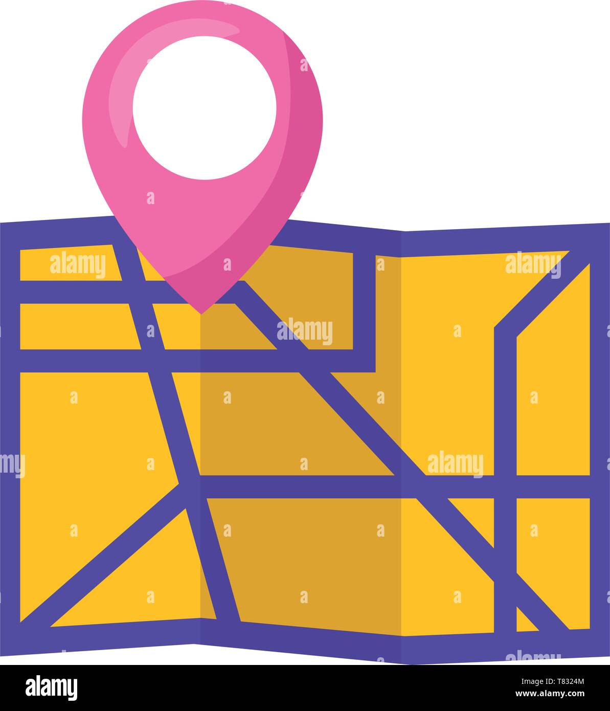 map location navigation Stock Vector Image & Art - Alamy