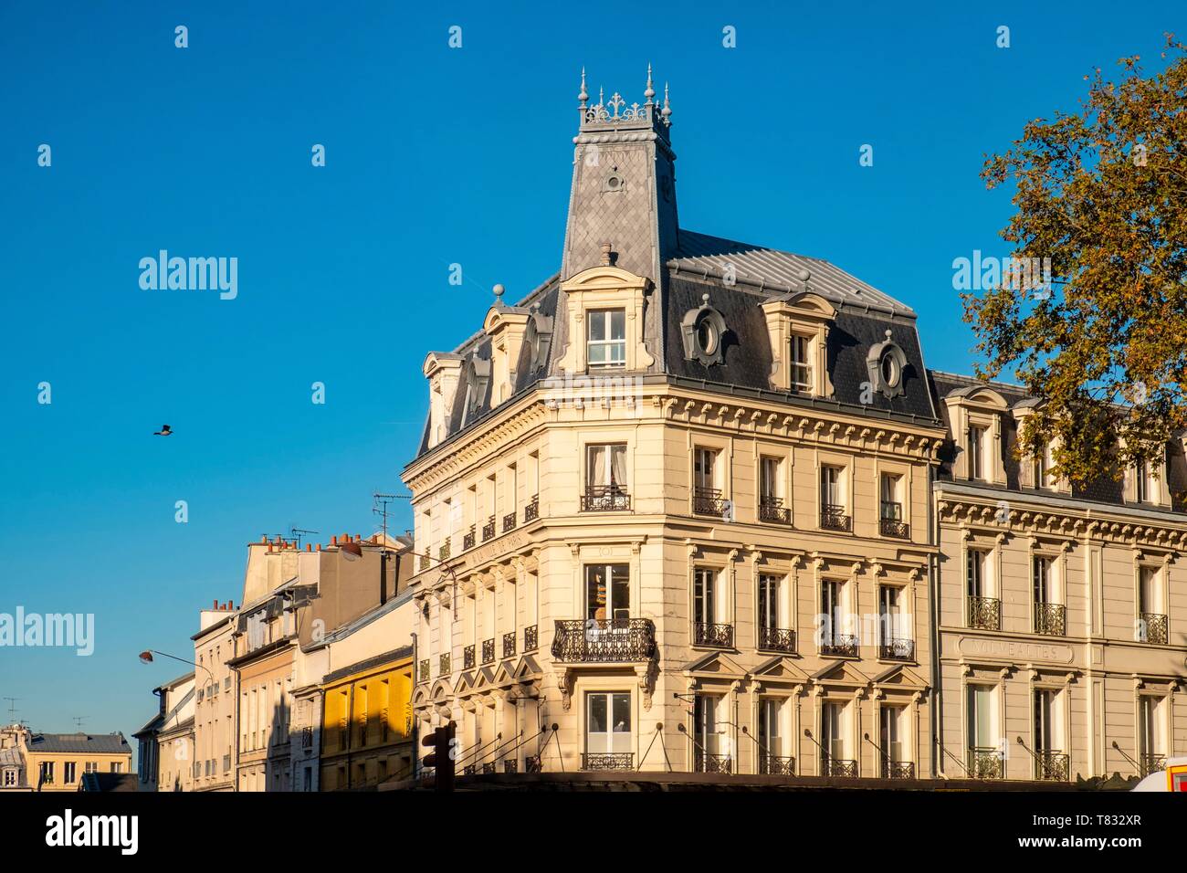 France, Yvelines, Versailles, downtown, Haussmanian building Stock ...