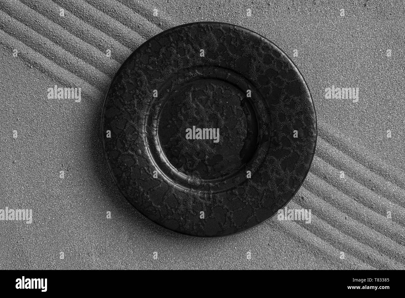 Menu on wall restaurant background Black and White Stock Photos ...