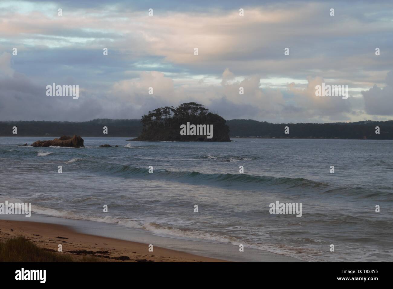 Australian ocean shore side panoramic view Stock Photo - Alamy