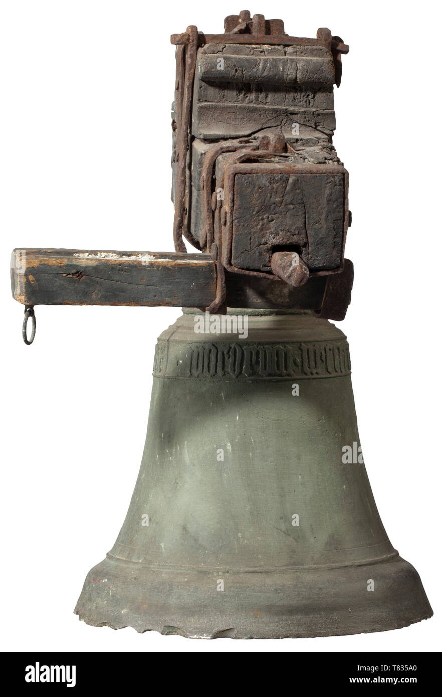 A South German late Gothic church bell Dated 1518. Bronze with dark age ...