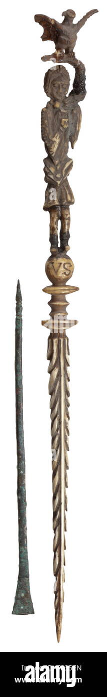 A Roman bone pen 3rd/4th century AD. Finely carved pen made from bone ...