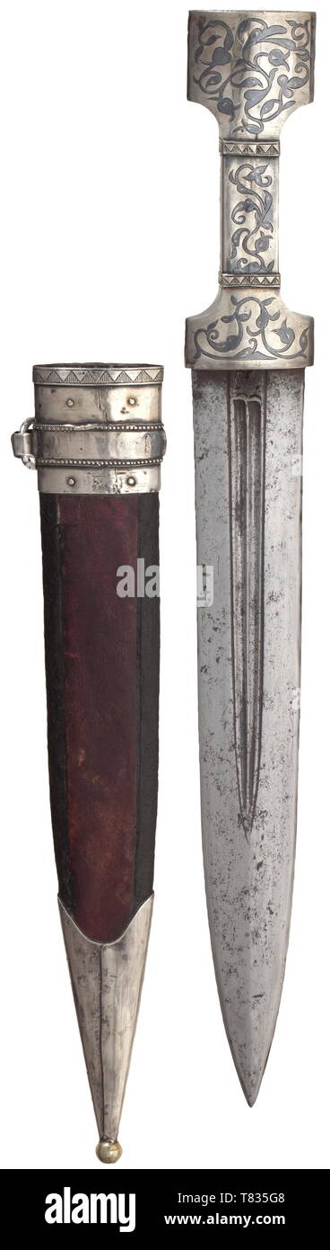 A kinjal for an officer of the Black Sea Cossacks Circa 1840. Double ...