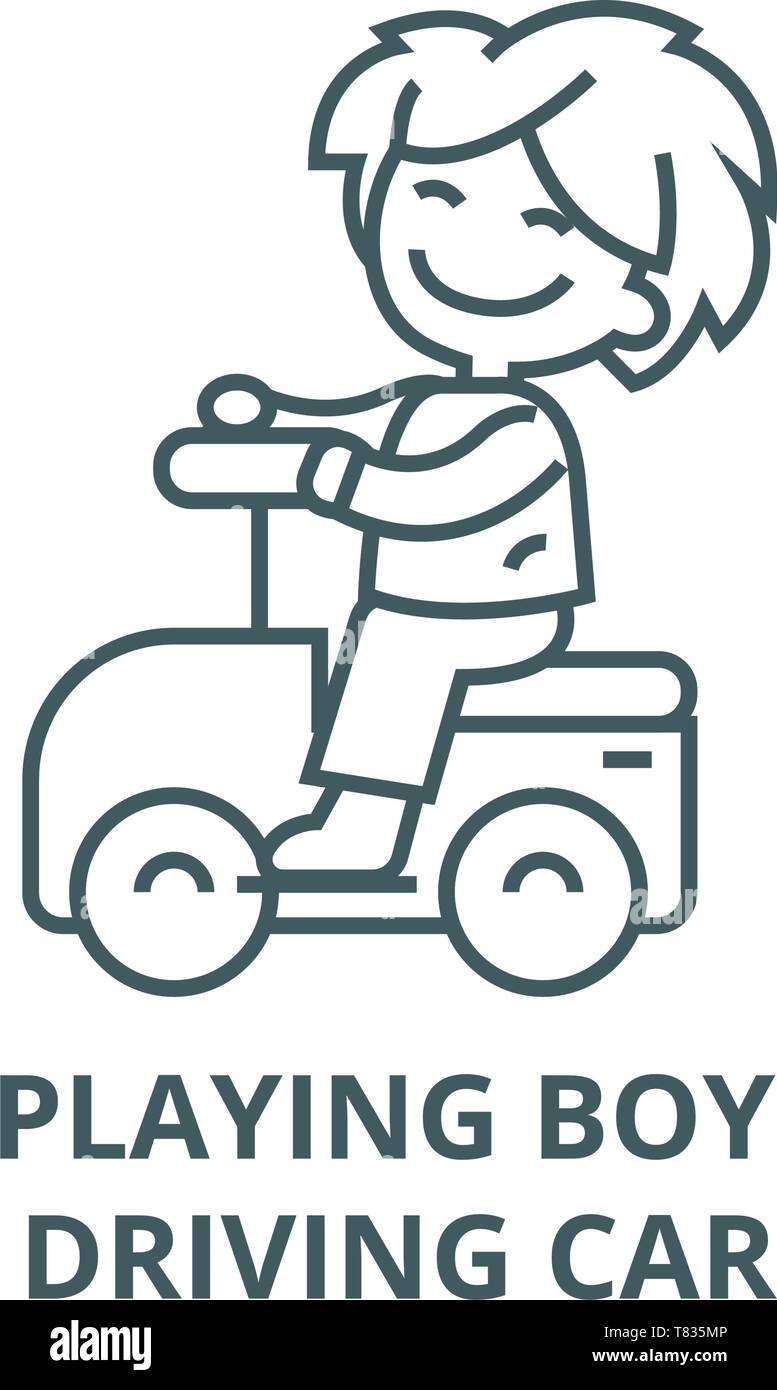 Cartoon race car driver boy hi-res stock photography and images - Alamy