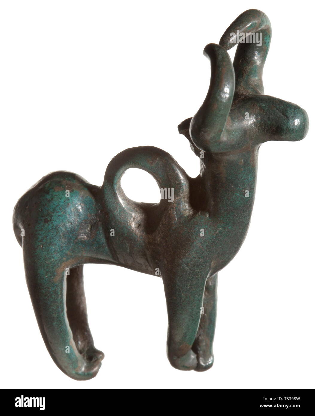 A Central European bronze ox Bronze Age, circa 1000 BC. Bronze with ...
