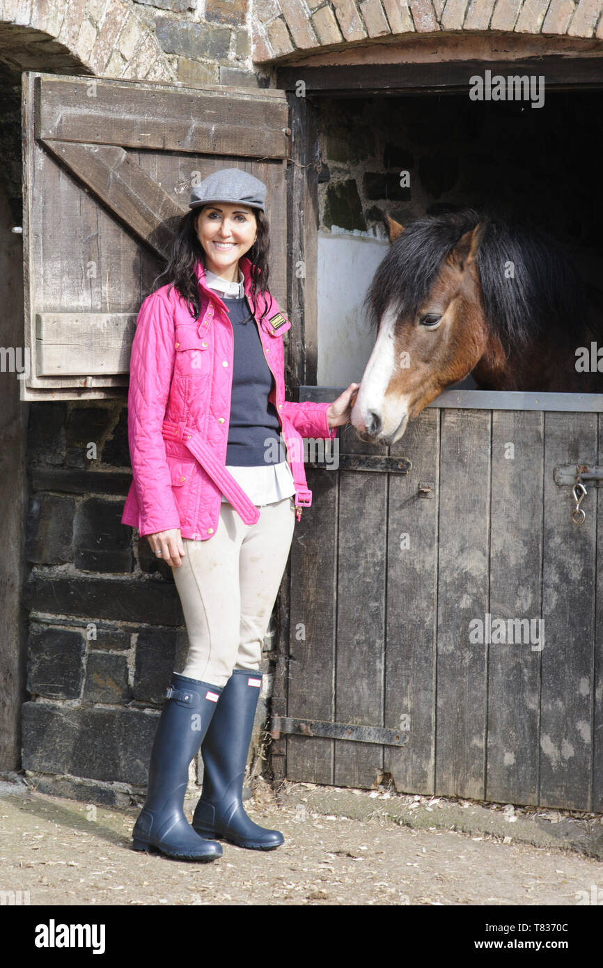 Writer Liz Jones at her home in Brushford, Somerset. She began her ...
