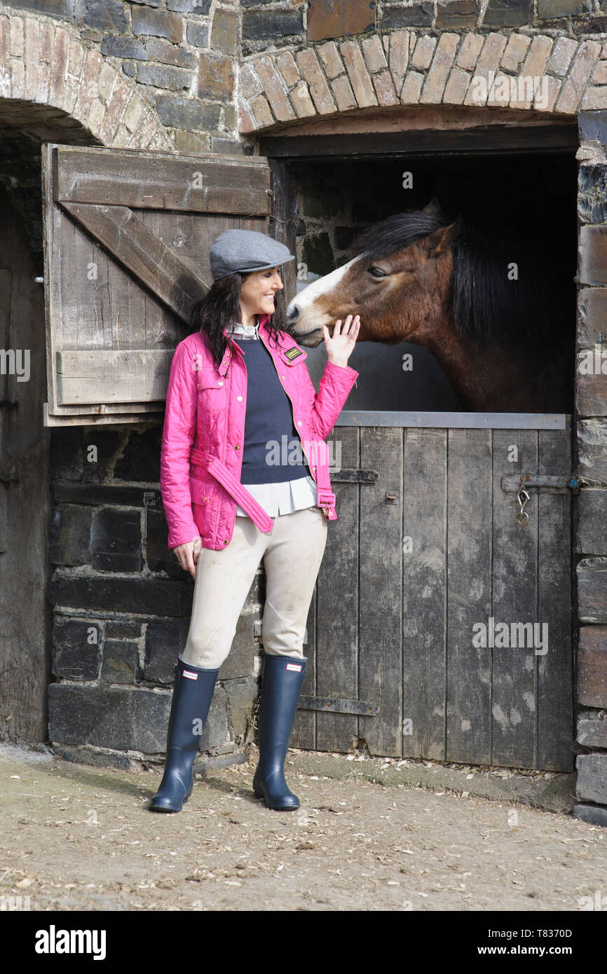 Writer Liz Jones at her home in Brushford, Somerset. She began her ...