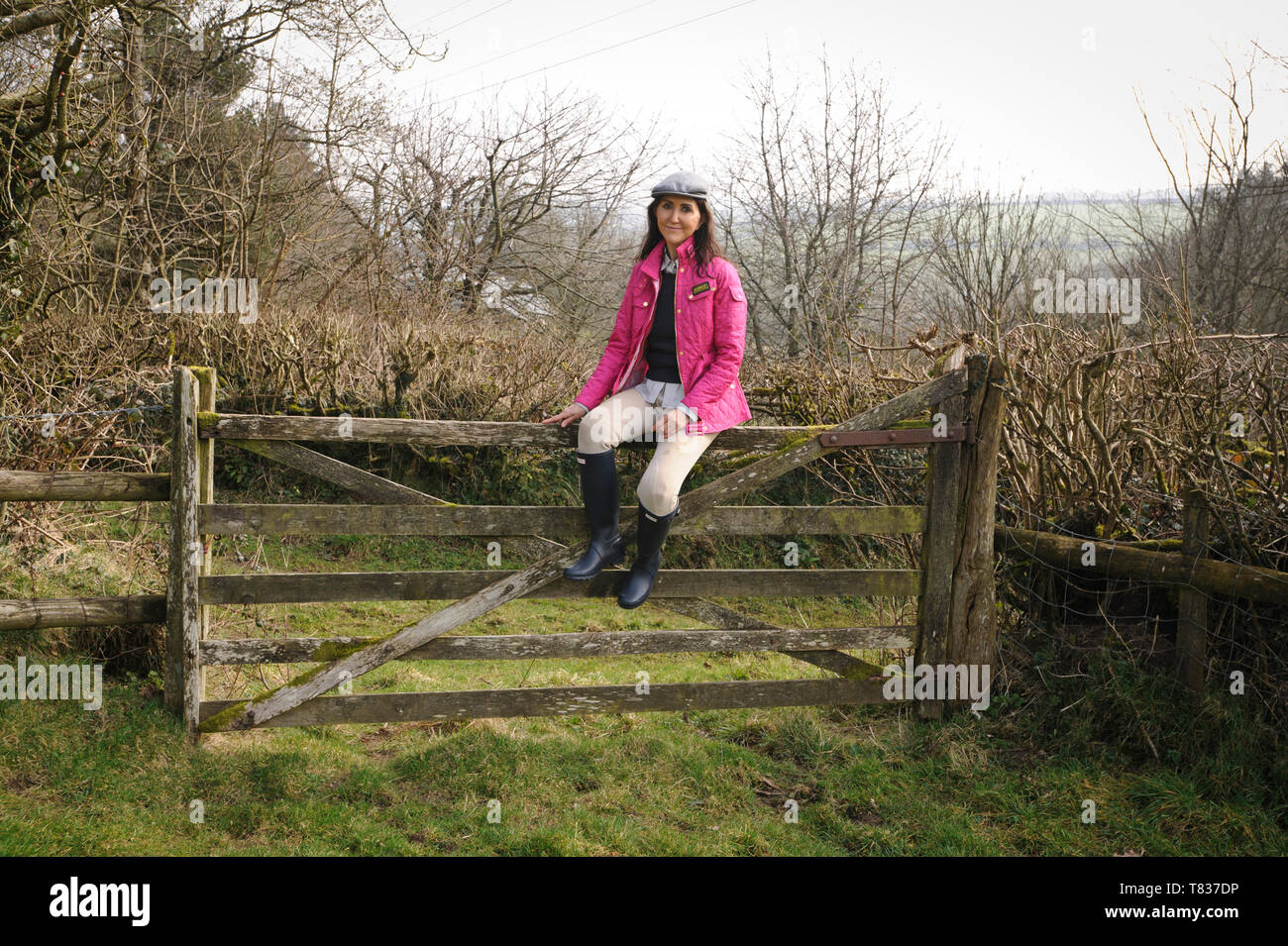Writer Liz Jones at her home in Brushford, Somerset. She began her ...
