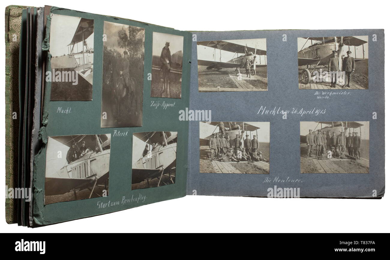 Six photo albums from the estate of the Bavarian aerial observer ...