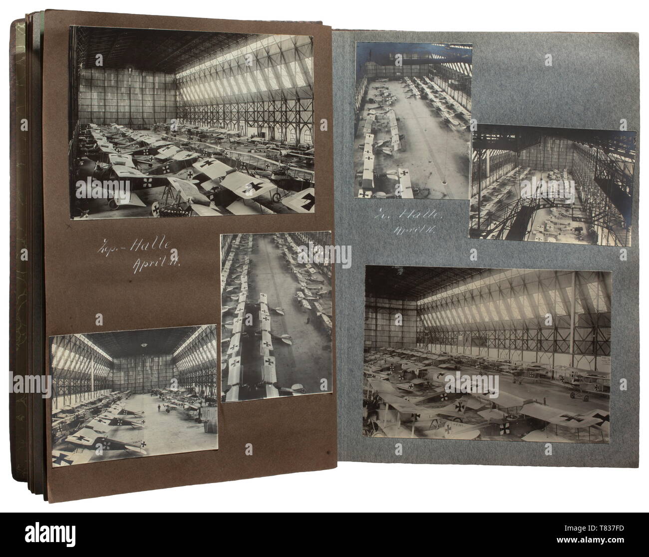 Six photo albums from the estate of the Bavarian aerial observer ...