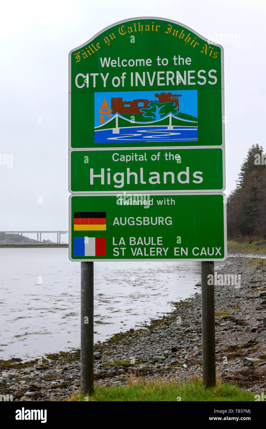 Welcome to sign for the City of Inverness, Capital of the Highlands ...
