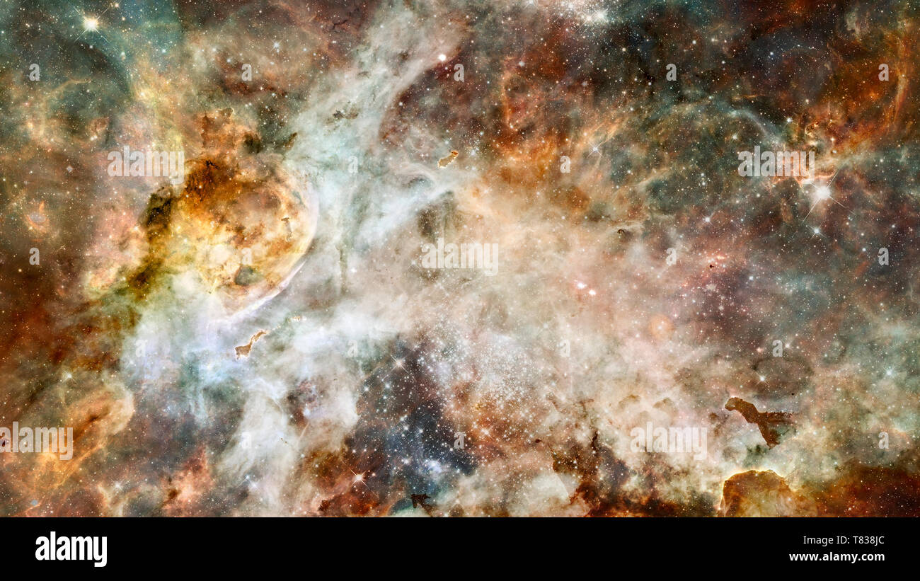 Galaxy and nebula in outer space. Elements of this image furnished by ...
