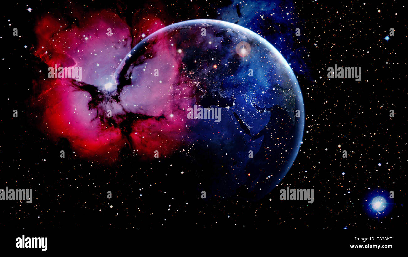 Colorful deep space. Universe concept background. Elements of this ...