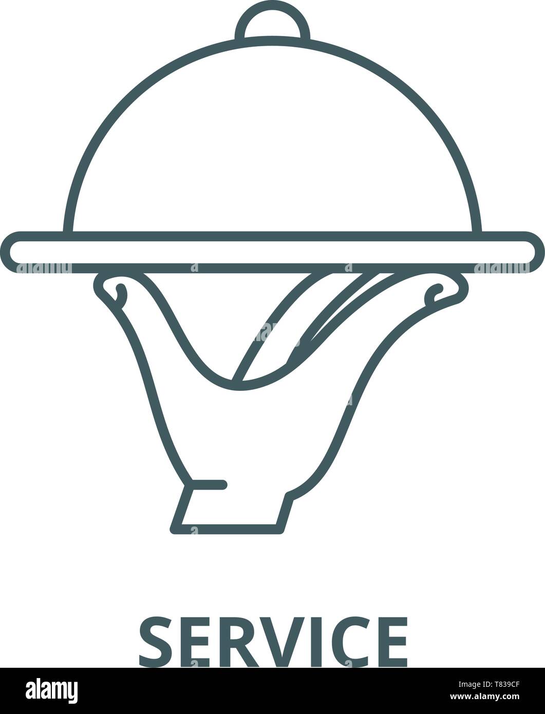 Service vector line icon, linear concept, outline sign, symbol Stock ...