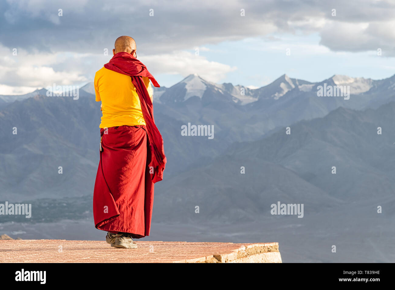 Calm wise buddhist monk hi-res stock photography and images - Alamy