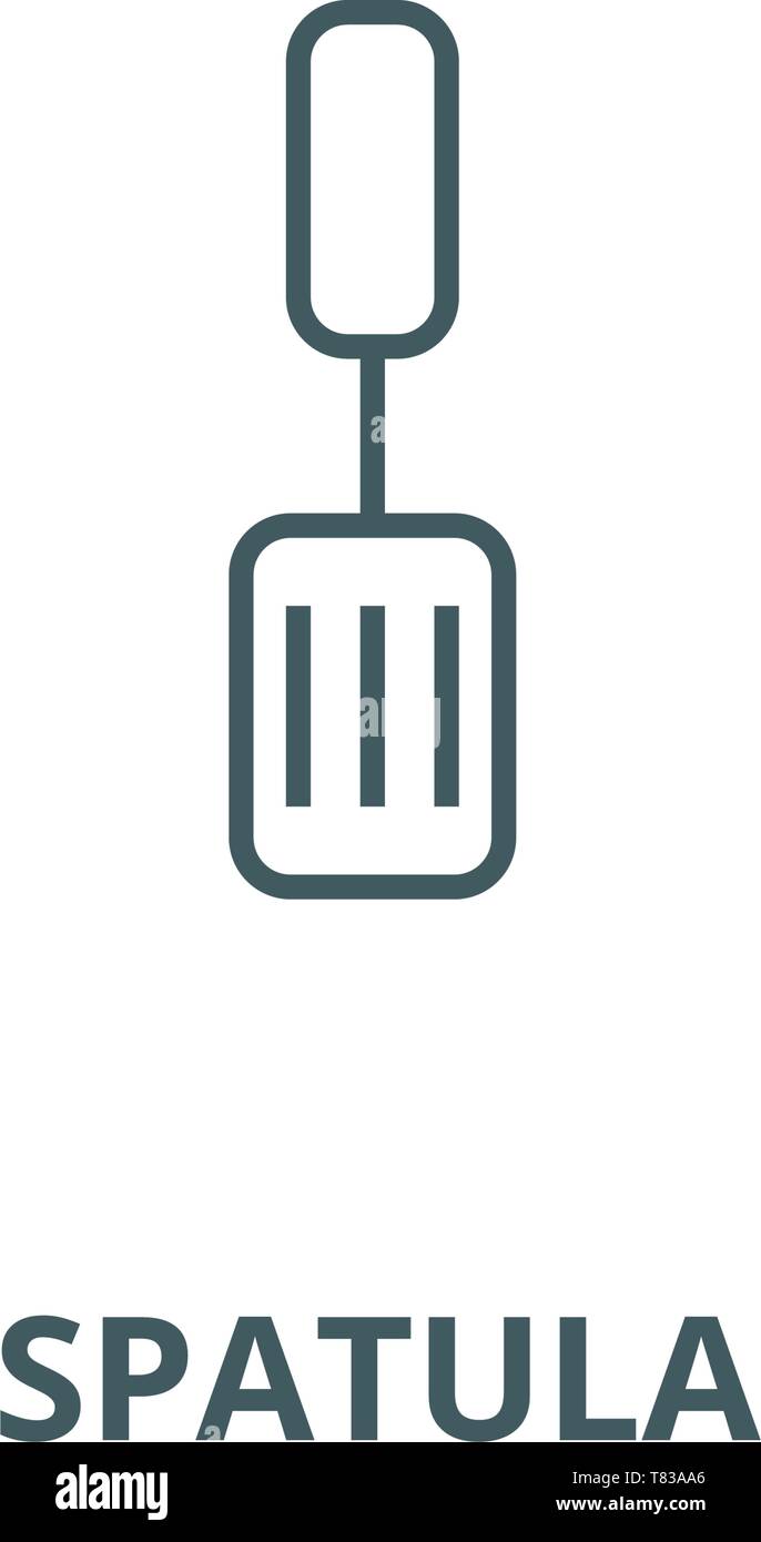 Spatula vector line icon, linear concept, outline sign, symbol Stock ...