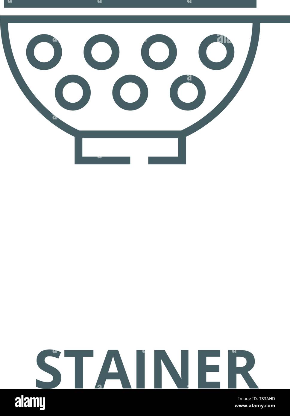 Stainer vector line icon, linear concept, outline sign, symbol Stock ...