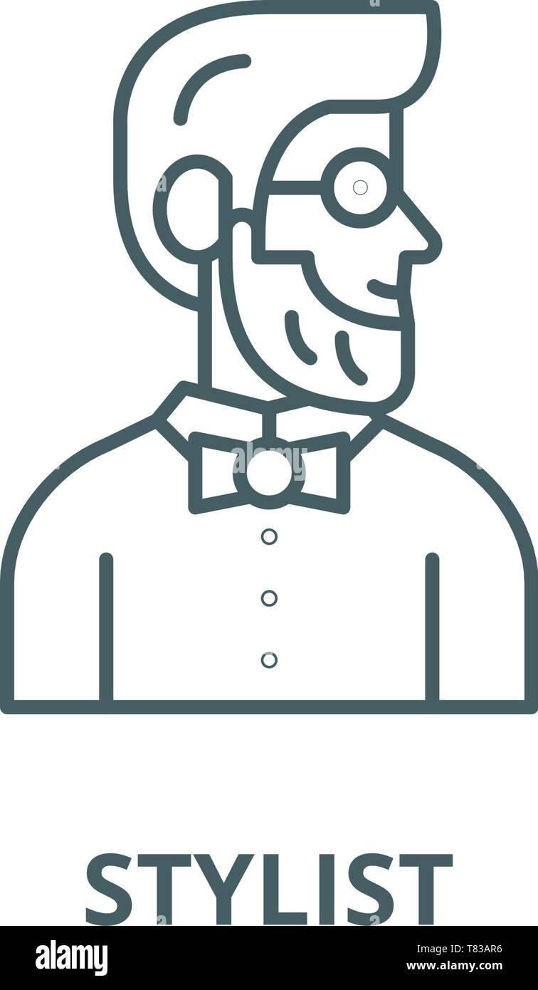 Stylist vector line icon, linear concept, outline sign, symbol Stock ...