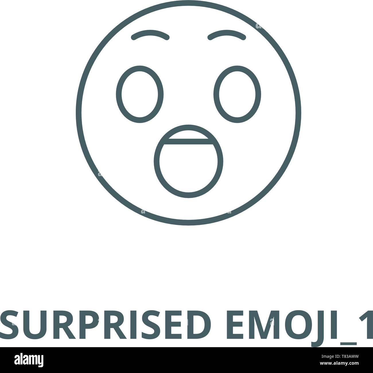 Surprised Emoticon Black And White